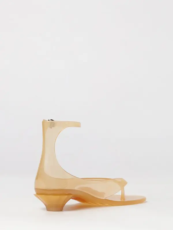 Chloé Jelly Thong Sandals In Pvc With Adjustable Ankle Strap - Brown