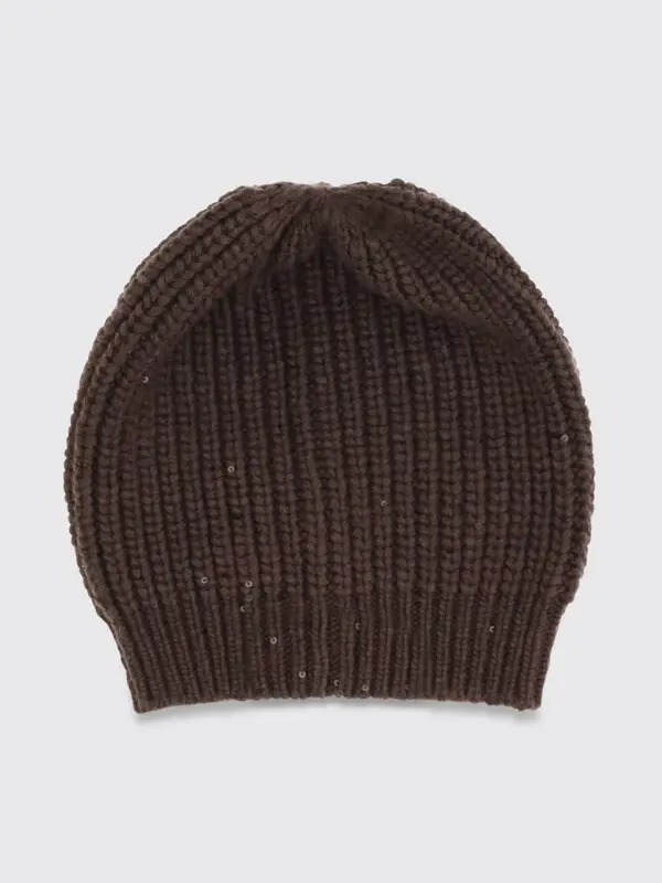Brunello Cucinelli Ribbed Beanie With Sequins