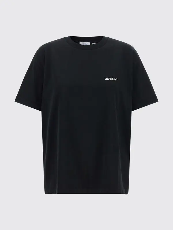 Off-White Arrow Logo Print Cotton T-shirt - Green