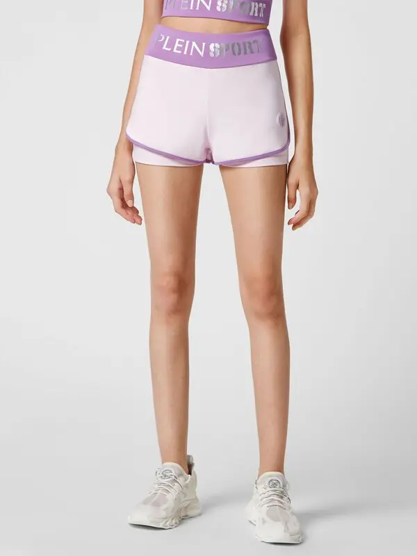PLEIN SPORT Athletic Shorts - Lilac