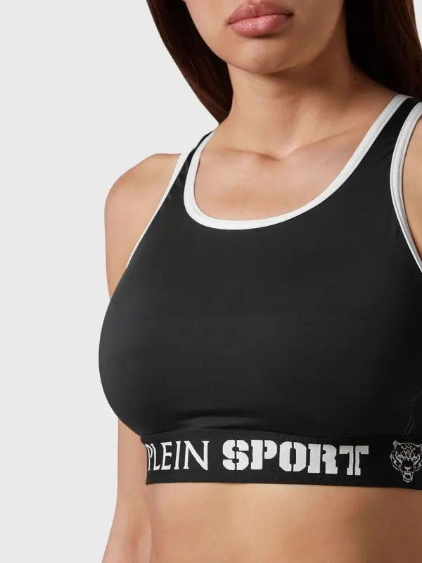 PLEIN SPORT High-waisted Polyamide Bikini With Sports Top