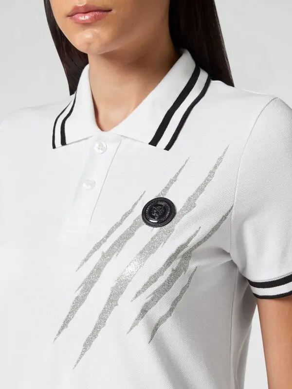 PLEIN SPORT Polo Shirt With Graphic Detail
