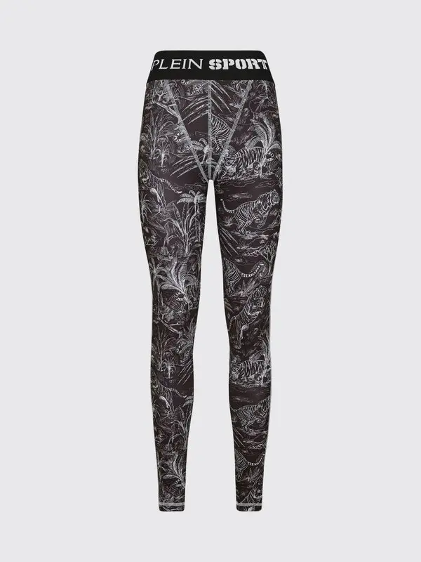 PLEIN SPORT Printed Leggings - Black