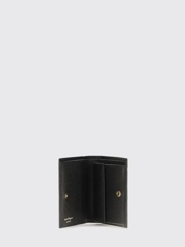 FERRAGAMO Gancini Bifold Wallet In Calf Leather With Coin Pocket
