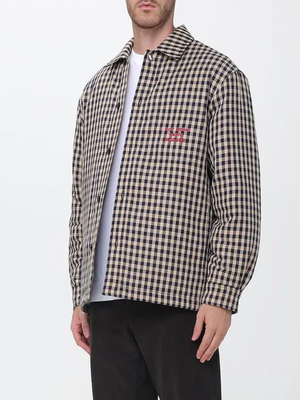 Drole De Monsieur Checkered Cotton Shirt Jacket