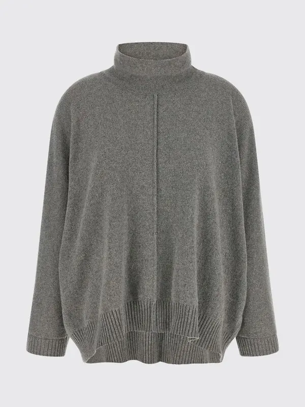 Alberta Ferretti Pure Cashmere High Neck Ribbed Jumper
