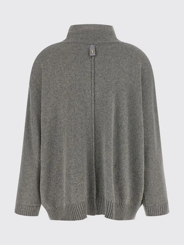Alberta Ferretti Pure Cashmere High Neck Ribbed Jumper