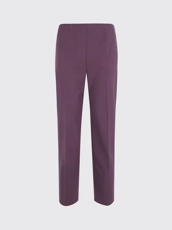 Alberta Ferretti High-waisted Wool Blend Trousers - Red