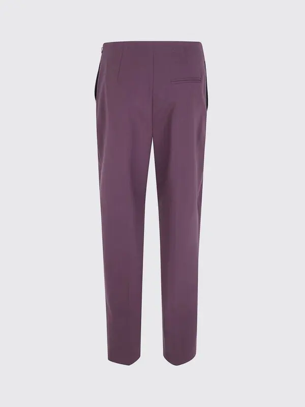 Alberta Ferretti High-waisted Wool Blend Trousers - Red