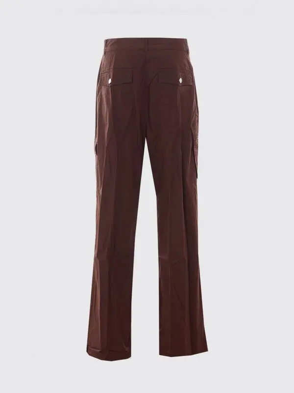 GANNI Slim Fit Stretch Organic Cotton Cargo Trousers - Brown