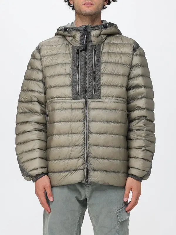 C.P. COMPANY D.d. Shell Goggle Down Jacket In Nylon With Hood And Lenses
