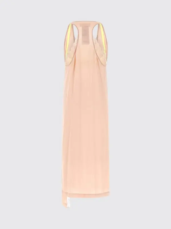 MAISON MARGIELA Midi Slip Dress In Silk-blend With Lace Inserts