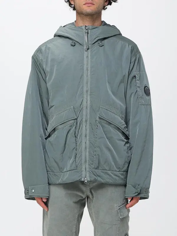 C.P. COMPANY Chrome-r Hooded Windbreaker Jacket In Recycled Nylon