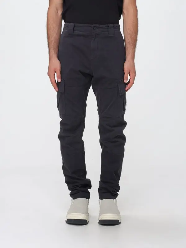 C.P. COMPANY Slim Fit Stretch Cotton Cargo Trousers - Black