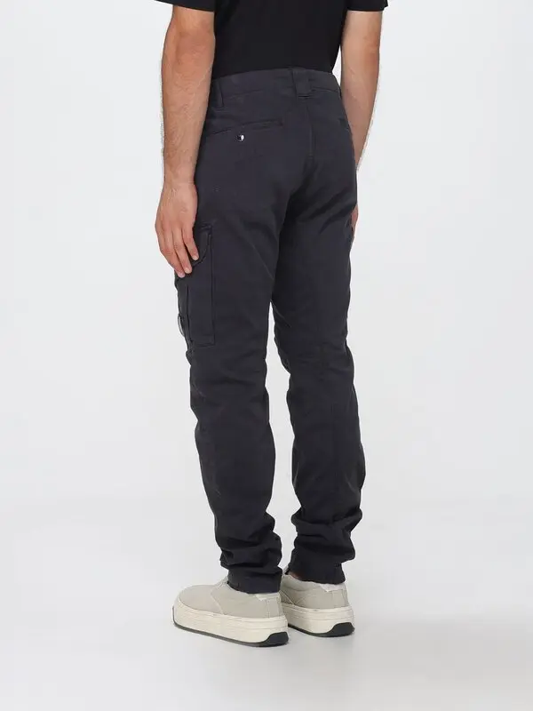 C.P. COMPANY Slim Fit Stretch Cotton Cargo Trousers - Black