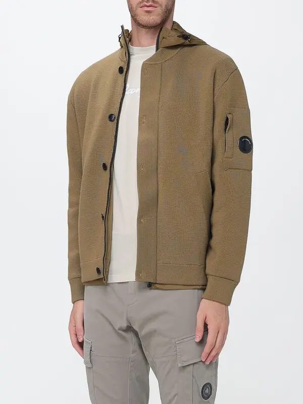 C.P. COMPANY Reversible Wool Hooded Zip-up Cardigan