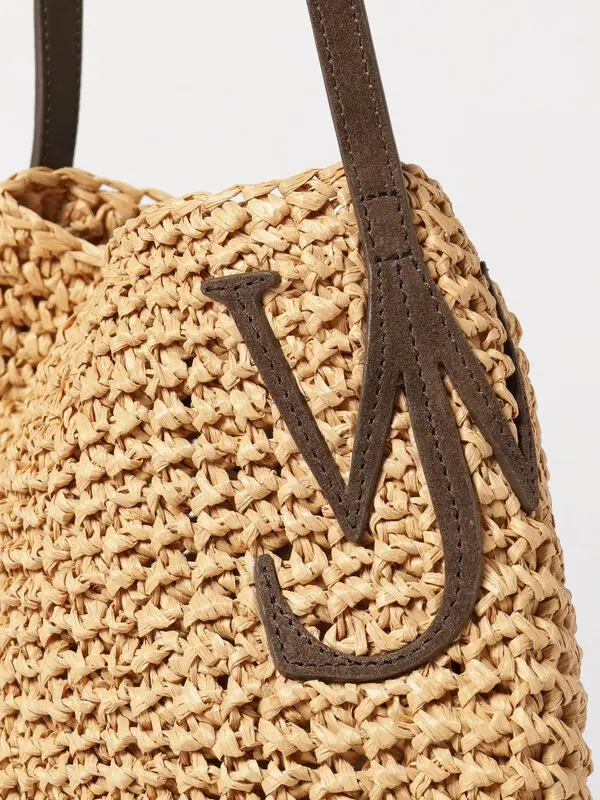 JW Anderson Small Bulb Raffia Shoulder Bag