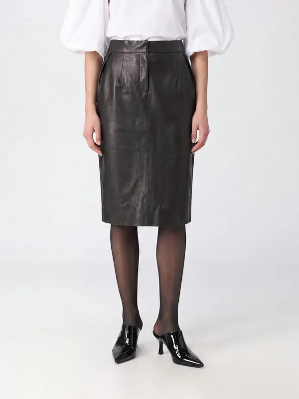 Magda Butrym Leather Pencil Skirt