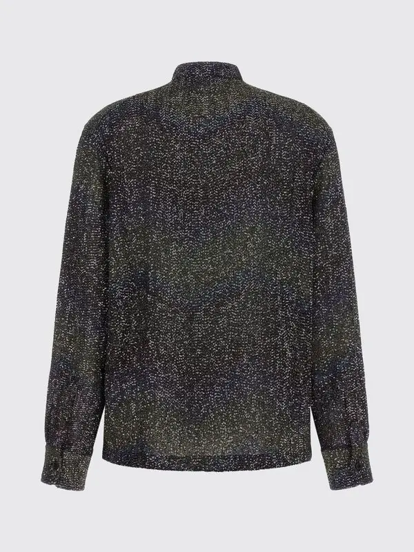 Missoni Sequin Mandarin Collar Long Sleeve Shirt - Multicolor