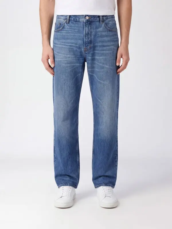 FRAME Cotton Denim Relaxed Jeans