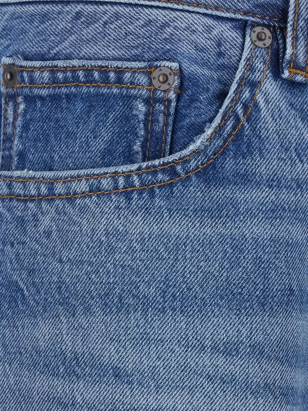 FRAME Cotton Denim Relaxed Jeans