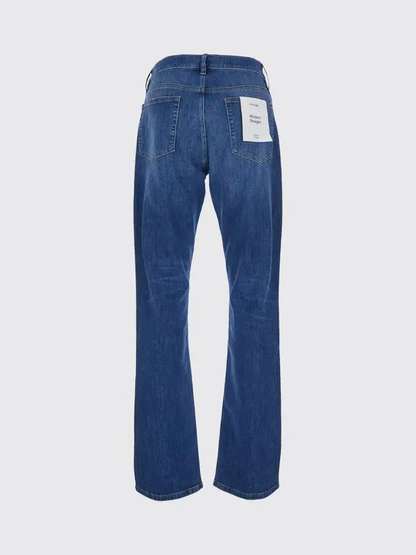 FRAME Modern Straight Mid-rise Cotton Denim Jeans
