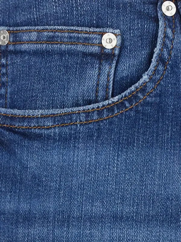 FRAME Modern Straight Mid-rise Cotton Denim Jeans