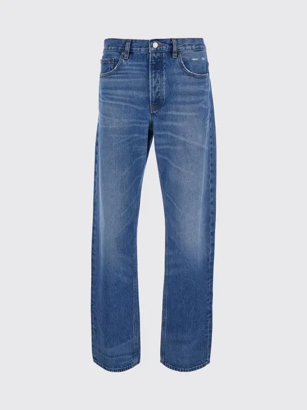 FRAME The Straight Mid-rise Cotton Denim Jeans