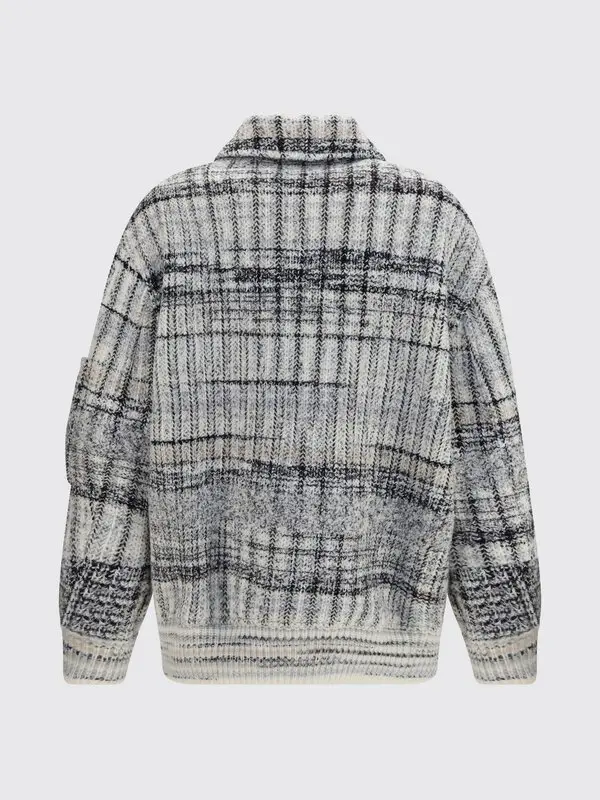 Missoni Wool Knit Bomber Jacket With Abstract Pattern And Zip Closure