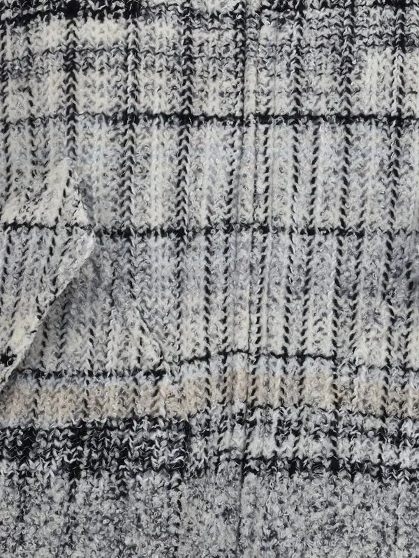Missoni Wool Knit Bomber Jacket With Abstract Pattern And Zip Closure