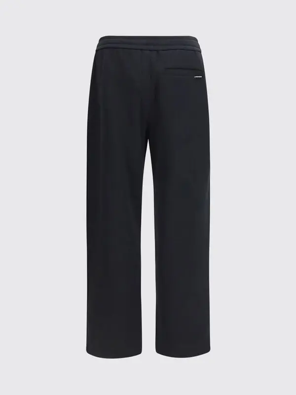Moose Knuckles Cotton Jogging Trousers With Drawstring And Contrast Logo Detail