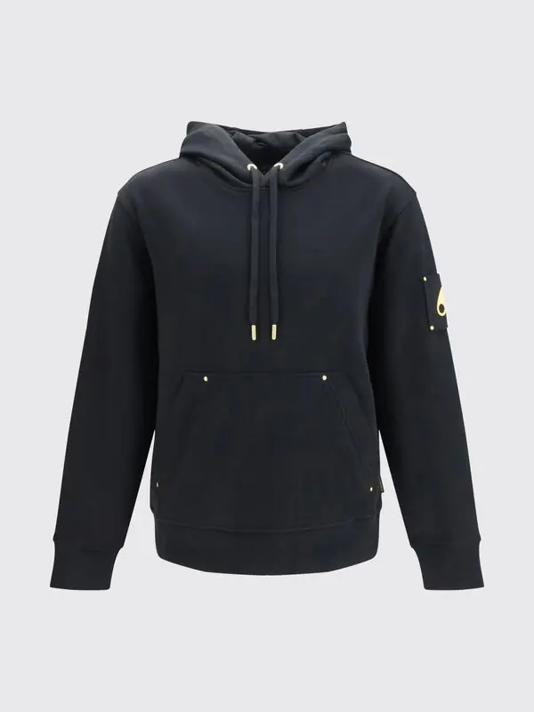 Moose Knuckles Cotton Hoodie With Kangaroo Pocket And Drawstring