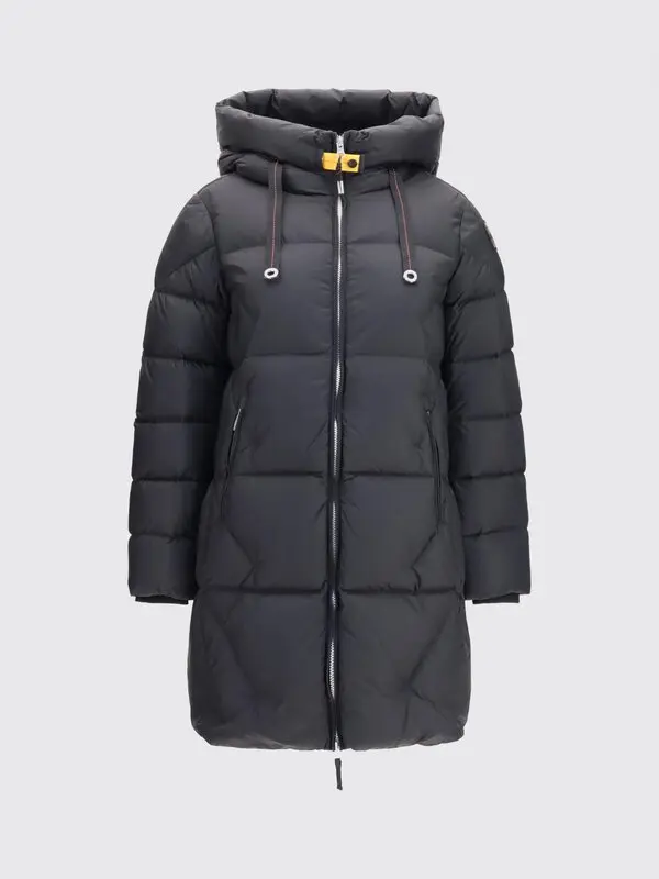 PARAJUMPERS Janet Long Quilted Nylon Down Jacket With Hood - Black