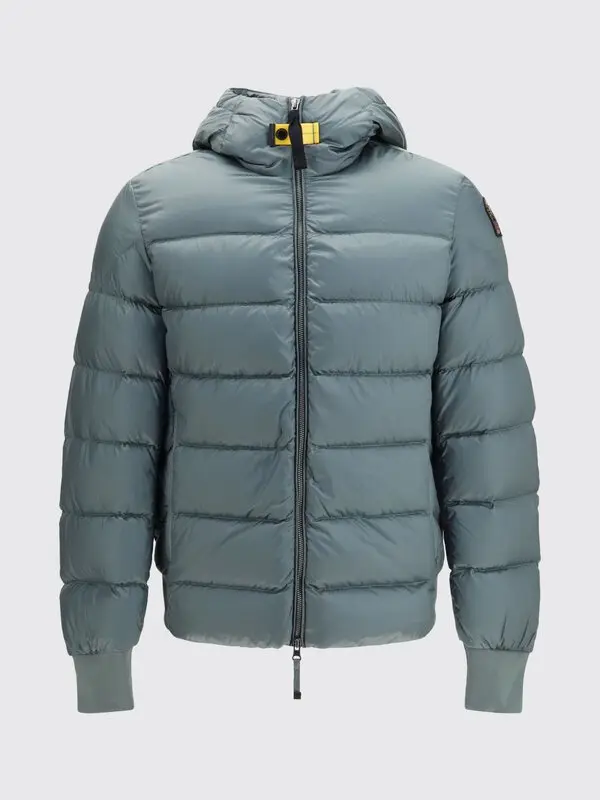 PARAJUMPERS Short Quilted Nylon Down Jacket With Hood And Zip Closure - Green