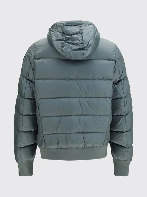 PARAJUMPERS Short Quilted Nylon Down Jacket With Hood And Zip Closure - Green