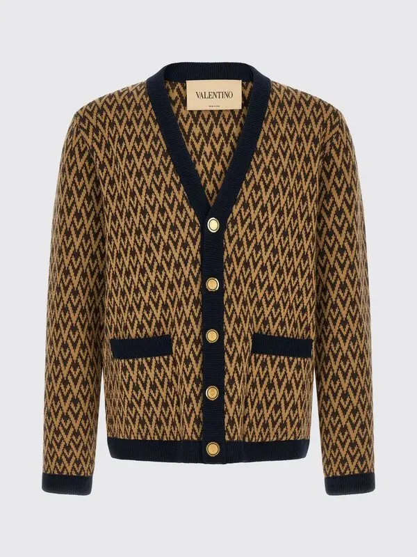 Valentino Garavani Vlogo Jacquard Cashmere Cardigan