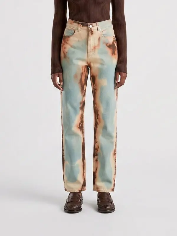 JW Anderson Tie-dye Denim Jeans - Pink