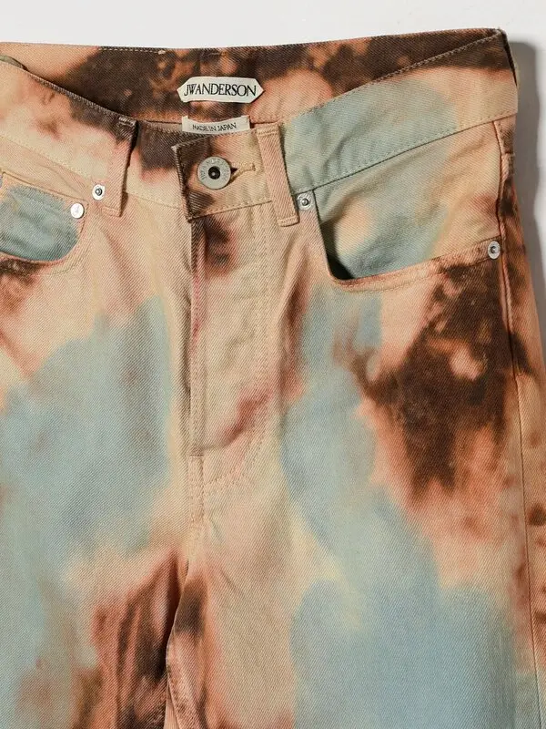 JW Anderson Tie-dye Denim Jeans - Pink