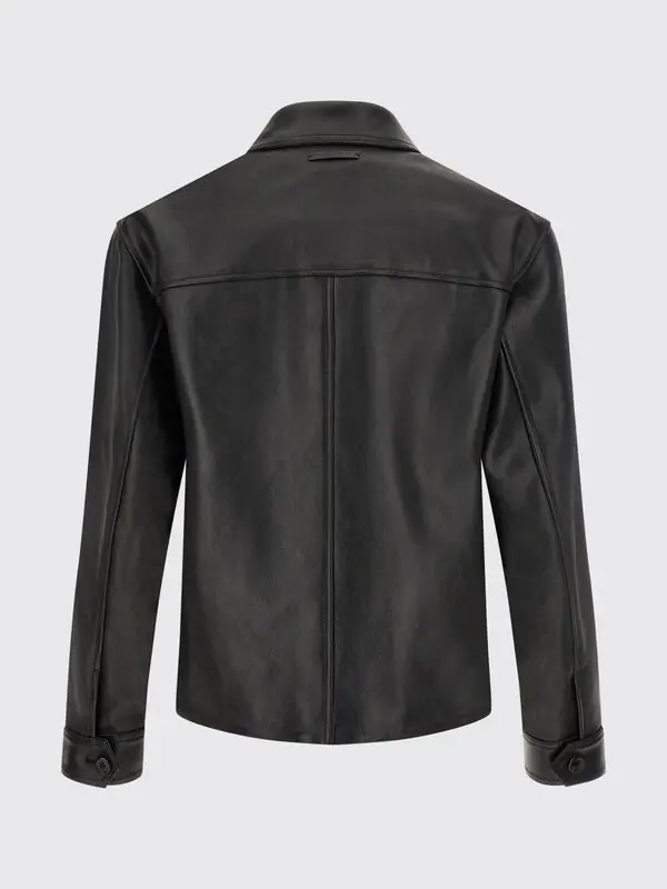 Marni Bi-suede And Leather Jacket With Pointed Collar