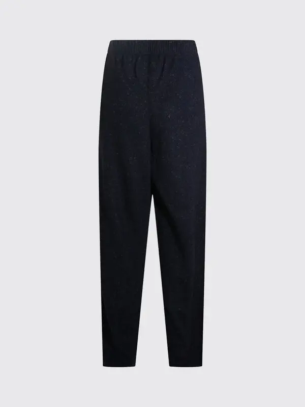 Fabiana Filippi High-waisted Straight-leg Knit Wool Blend Trousers - Blue