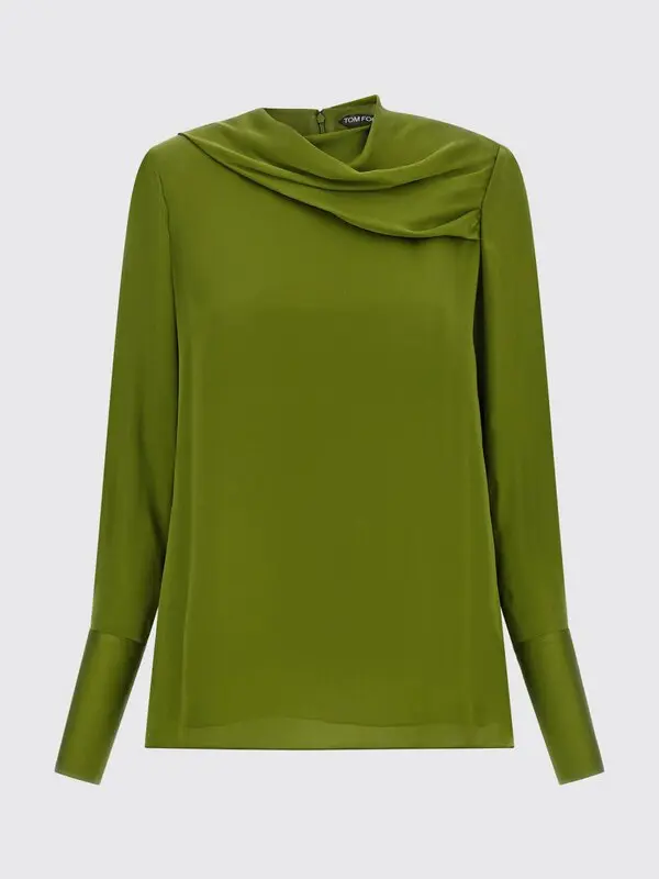 TOM FORD Draped Blouse - Green