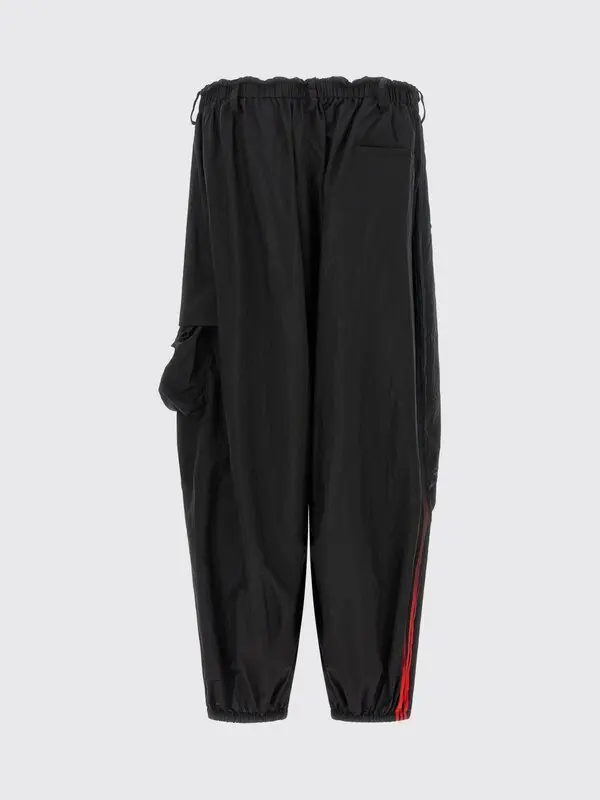 Y3 Wide-leg Technical Fabric Cargo Trousers With Drawstring Waist