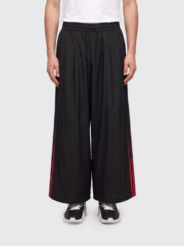 Y3 Wide-leg Technical Fabric Trousers With Drawstring Waist