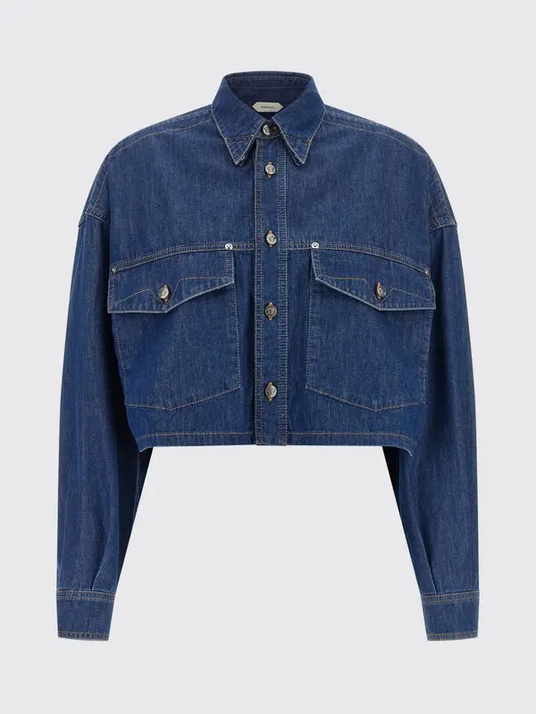 Versace Cropped Denim Shirt