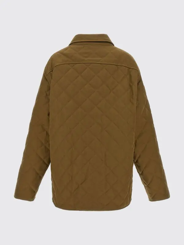 A.p.c. Quilted Wool Blend Shirt Jacket With Classic Collar