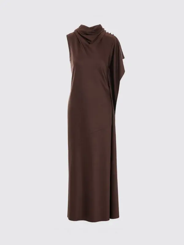 Pinko Asymmetrical One-shoulder Satin Midi Ceremony Dress