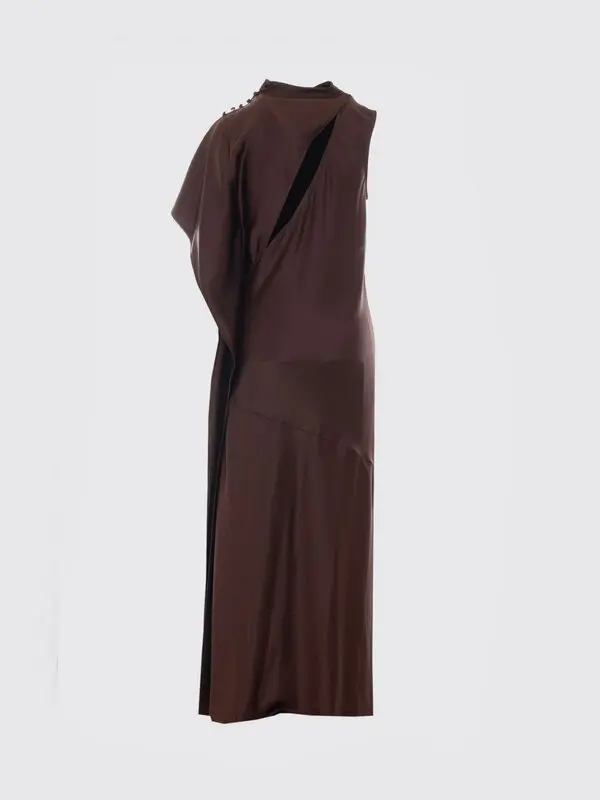 Pinko Asymmetrical One-shoulder Satin Midi Ceremony Dress