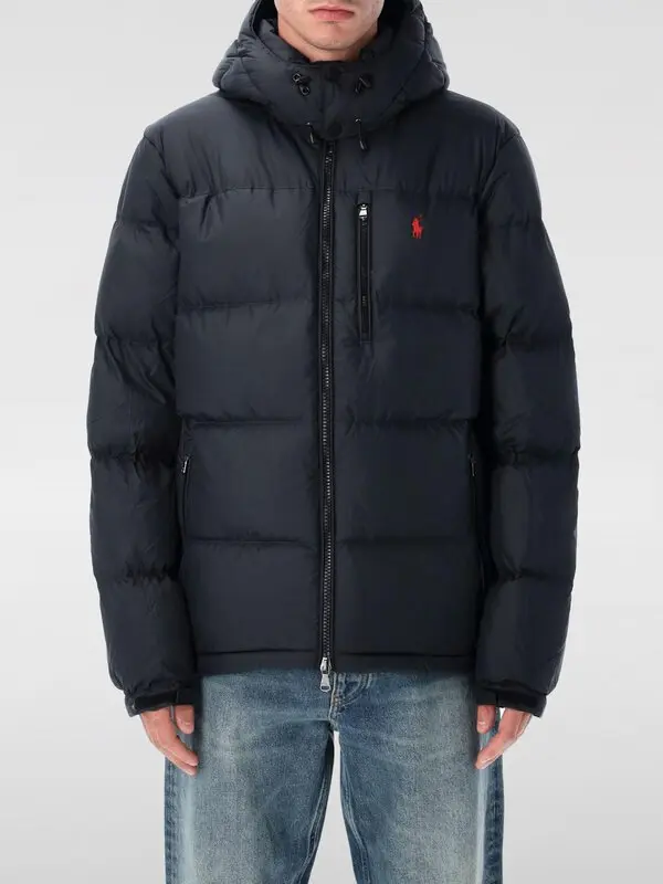 Polo Ralph Lauren Gorham Quilted Nylon Hooded Down Jacket With Embroidered Pony Logo - Black
