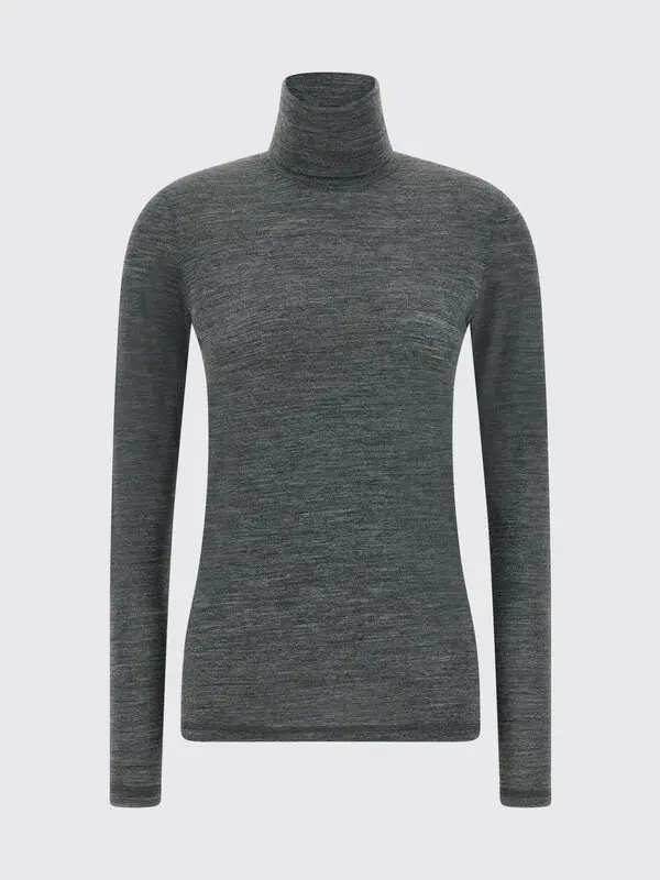 JIL SANDER Slim Fit Virgin Wool Blend Turtleneck Jumper - Grey