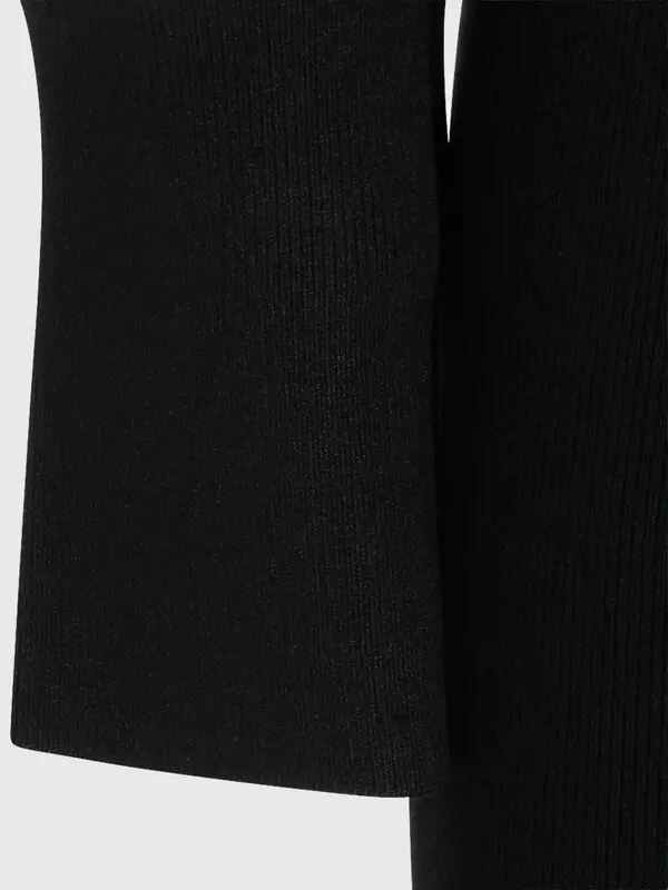 ANINE BING Long Sleeve Ribbed Knit Mini Sheath Dress